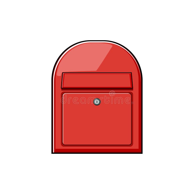 Mail Mailbox Letter Cartoon Vector Illustration Stock Vector ...