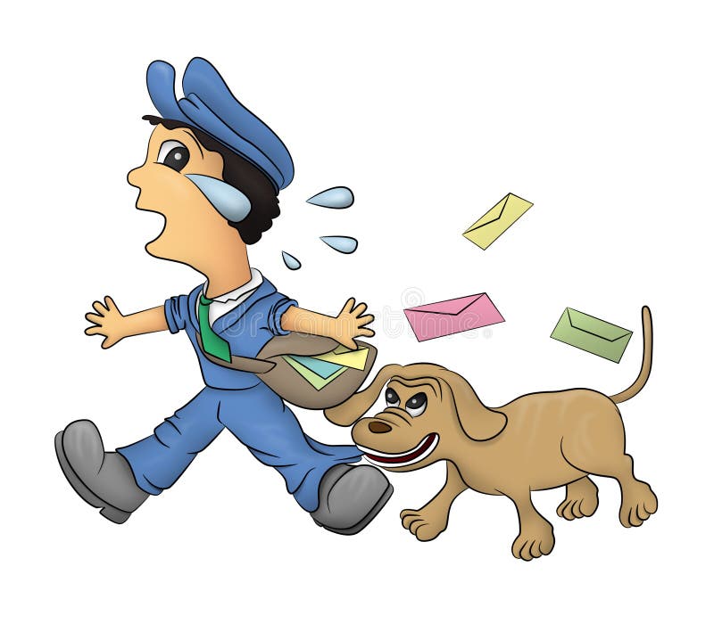 Mailman Cartoon Dog