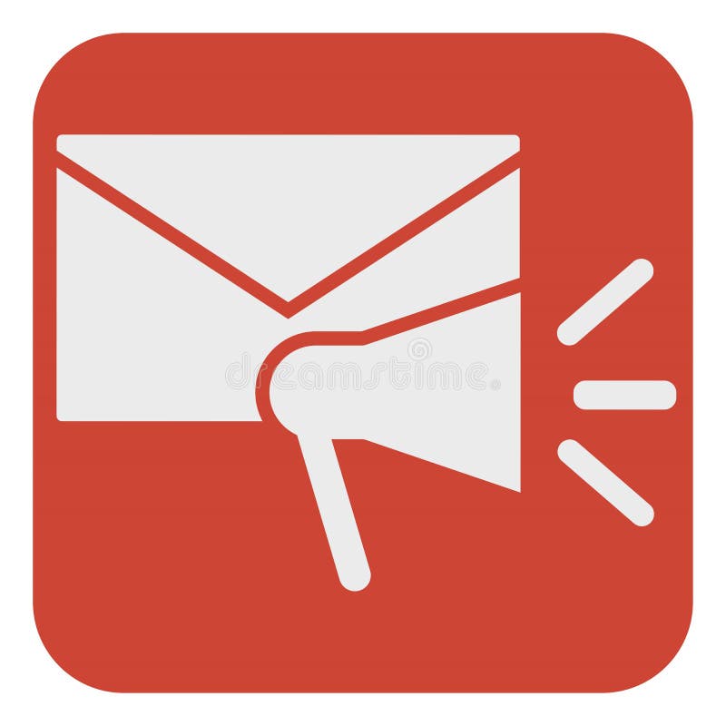 Mail marketing, icon stock vector. Illustration of message - 261066435