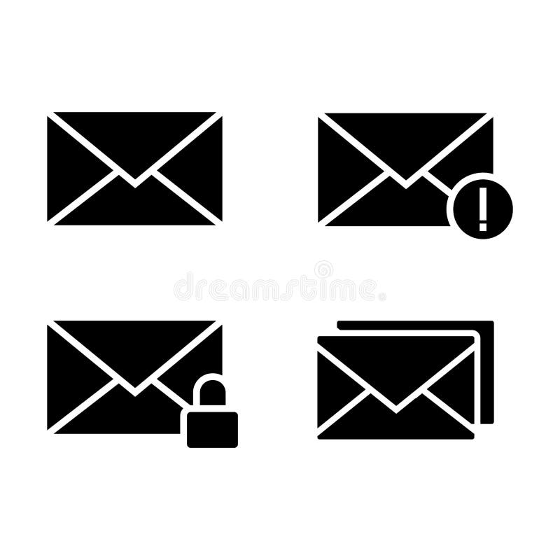 Mail Message Icon, New Message Icon Vector Design Symbol Stock Vector ...