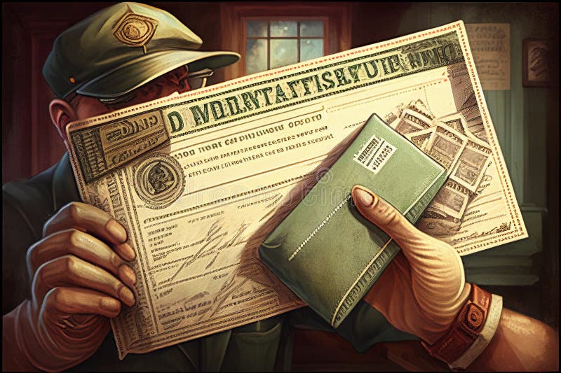 Mail Money Orders Delivery. AI Generated Stock Illustration ...