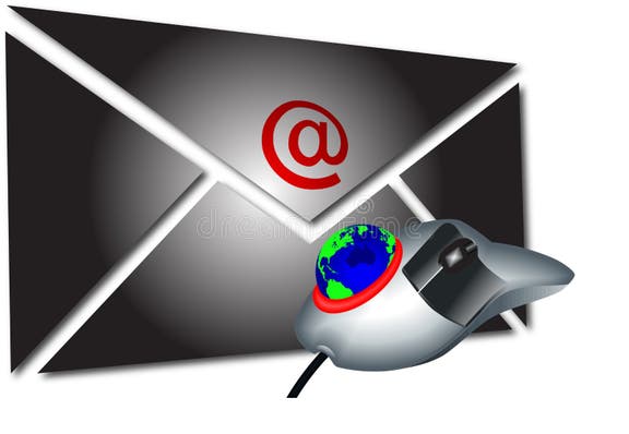 Mail and mouse1 stock vector. Illustration of control - 2471848