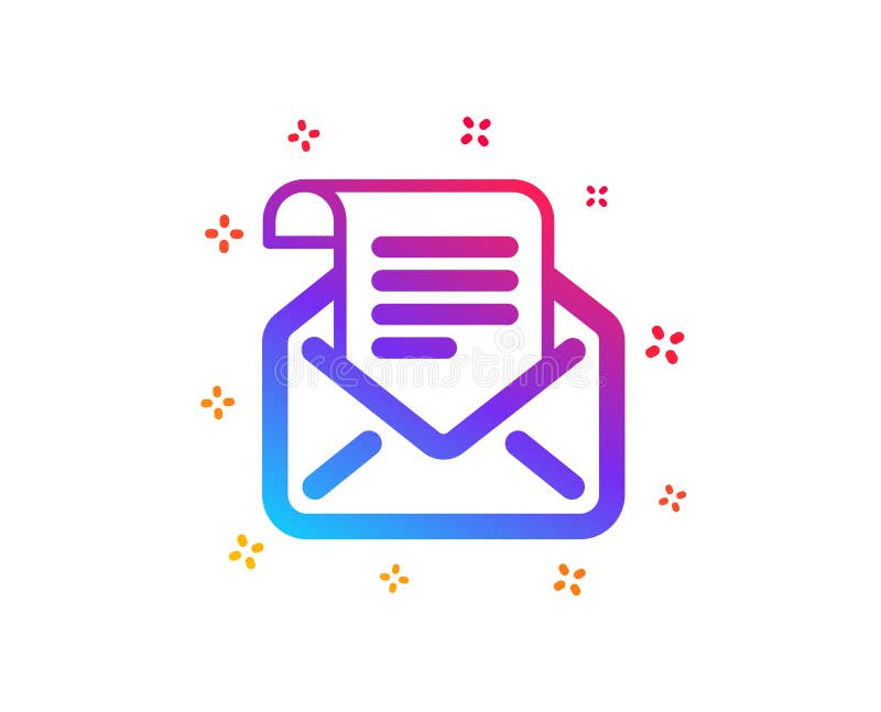 Mail Newsletter Icon. Read Message Correspondence Sign. Vector Stock ...