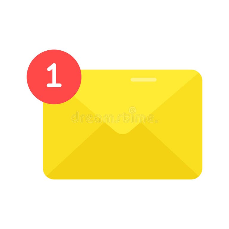 Mail Notification Icon in Editable Style, Well Design Vector of Email ...