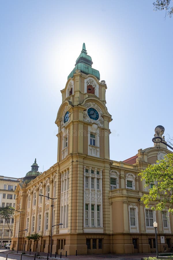 Mail Office Building with Its Clock Tower in the Downtown of Porto ...
