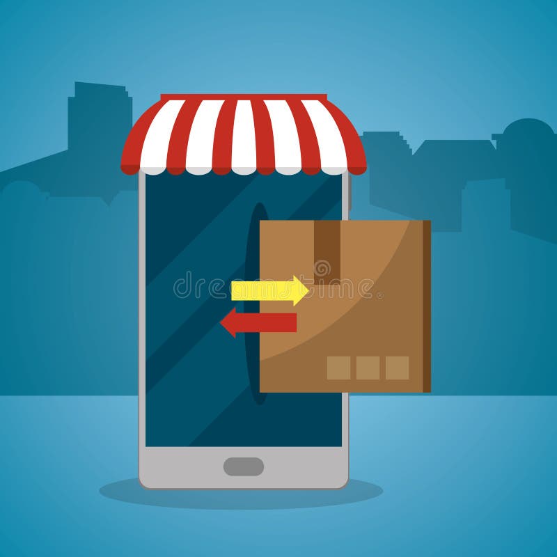 Mail order delivery stock vector. Illustration of business - 145101009