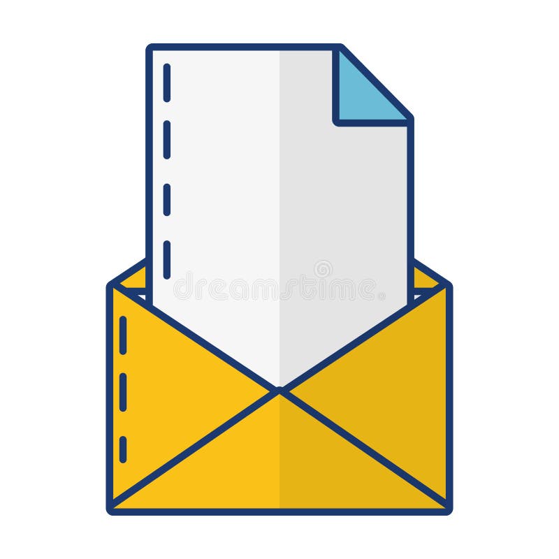 Mail paper letter stock vector. Illustration of note - 145133051