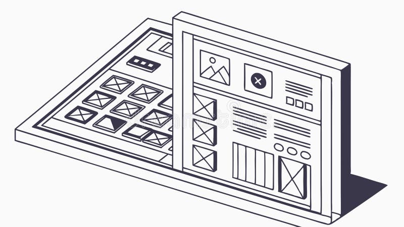 Mail and Parcel Delivery Concepts on a Modern Device, Vector Design ...