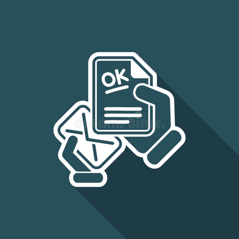 Mail with a Positive Response Stock Vector - Illustration of approve ...