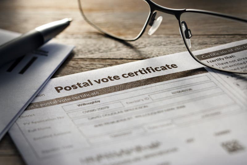 Voting Vote Form Shareholder Meeting Postal Stock Image - Image of ...