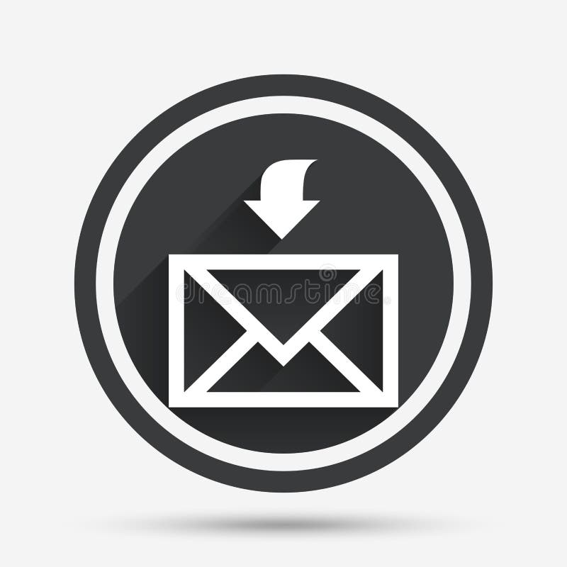 Mail Receive Icon. Envelope Symbol. Get Message. Stock Vector ...