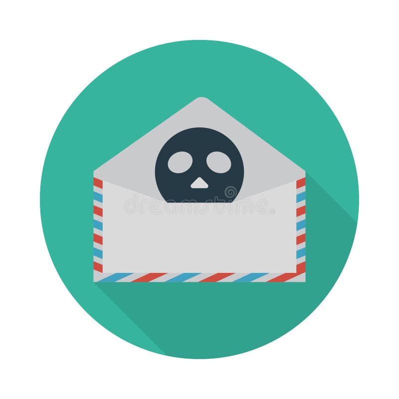 Mail Reception Vector Flat Icon Stock Vector - Illustration of send ...