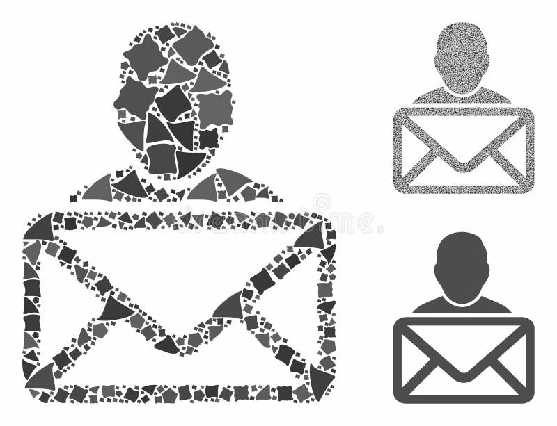 Mail Recipient Mosaic Icon of Humpy Parts Stock Vector - Illustration ...