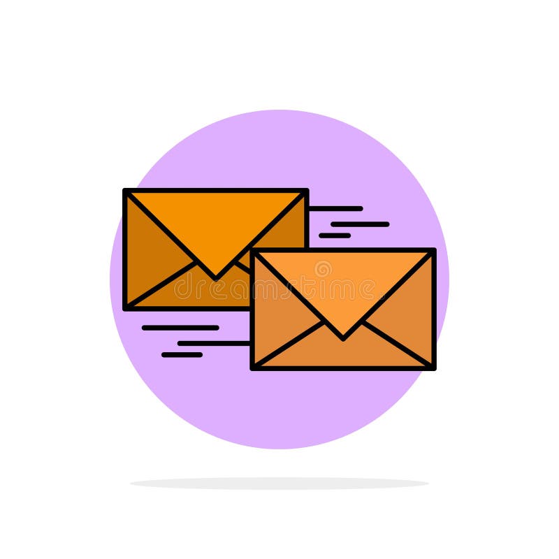 Mail, Reply, Forward, Business, Correspondence, Letter Abstract Circle ...