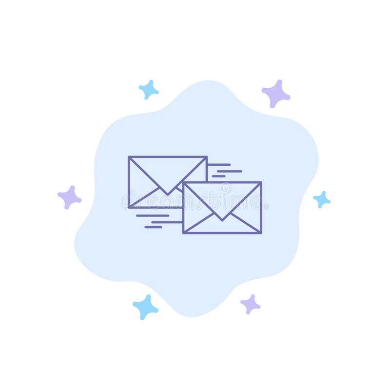 Mail, Reply, Forward, Business, Correspondence, Letter Blue Icon on ...