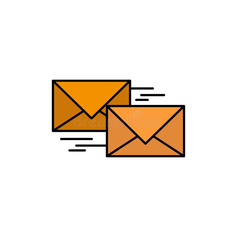 Mail, Reply, Forward, Business, Correspondence, Letter Line Icon with 5 ...