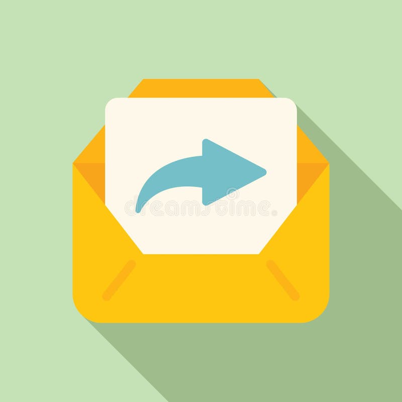 Mail Report Icon Flat Vector. Analysis Chart Stock Vector ...