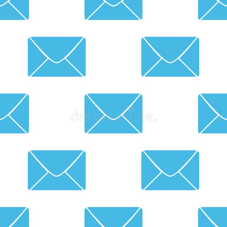 Mail seamless pattern stock vector. Illustration of email - 51495818
