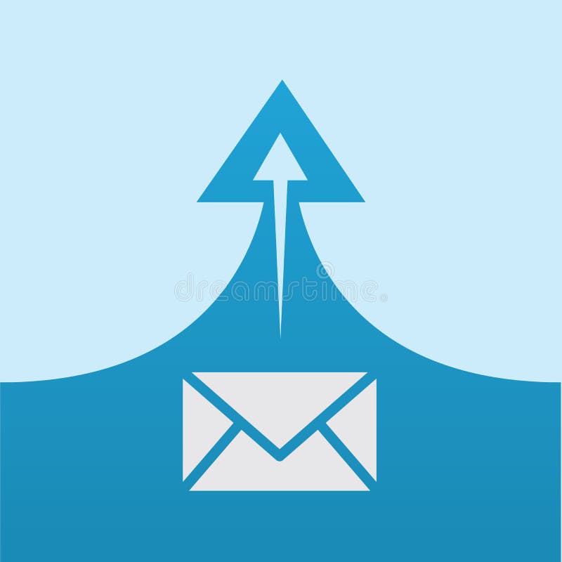 Mail Send Arrow stock vector. Illustration of message - 41485909