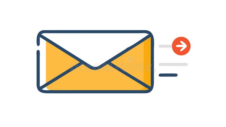 Mail Send Icon - Email Outgoing Message Symbol, Vector Design ...