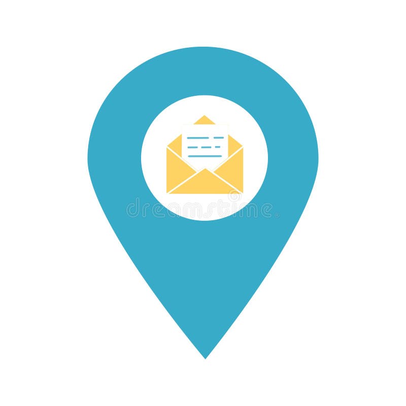 Mail and Shipping Location Map Pin Pointer Icon. Element of Map Point for Mobile Concept and Web ...