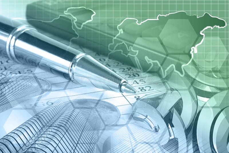 Mail Signs, Map and Buildings Stock Image - Image of accounting ...