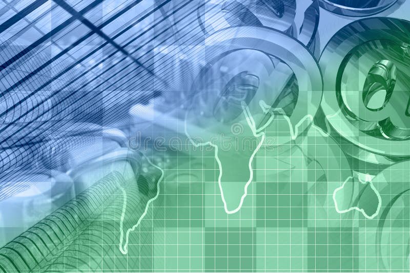 Mail Signs, Map and Buildings Stock Photo - Image of network ...