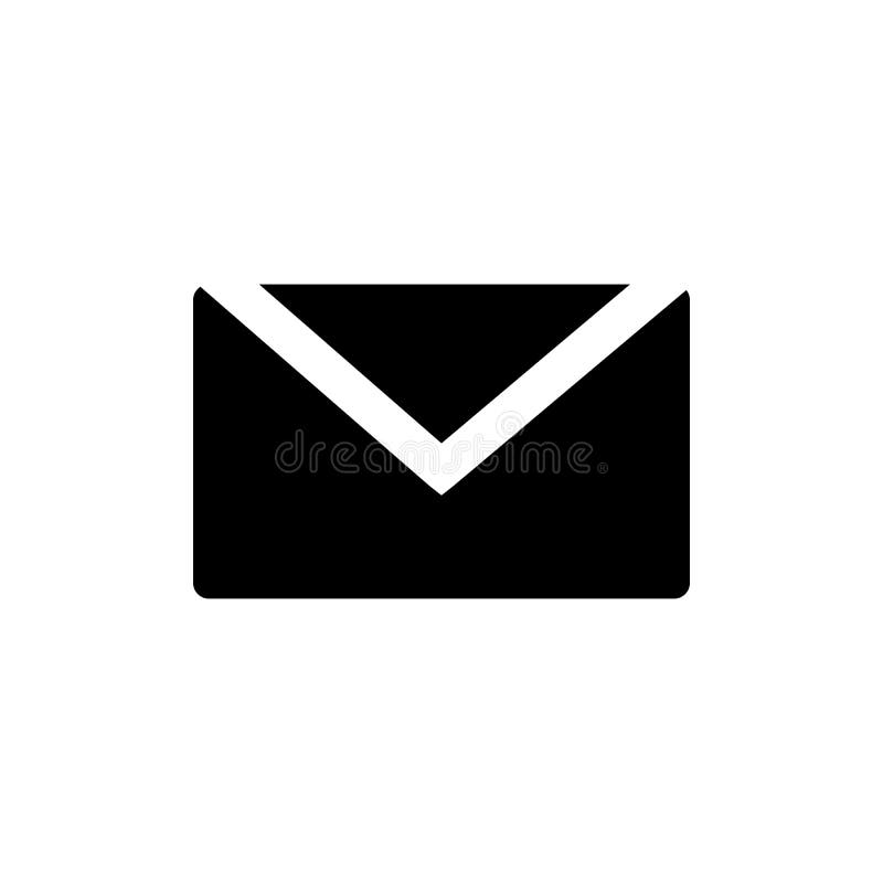 Mail Silhouette Icon. Business Mail. Vector. Stock Vector ...