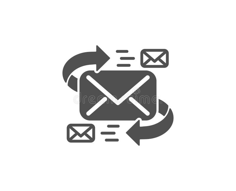 Mail Simple Icon. Communication by Letters Sign. Stock Vector ...