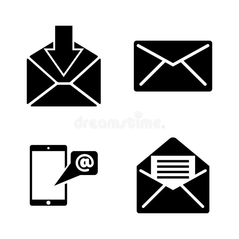 Mail. Simple Related Vector Icons Stock Vector - Illustration of ...