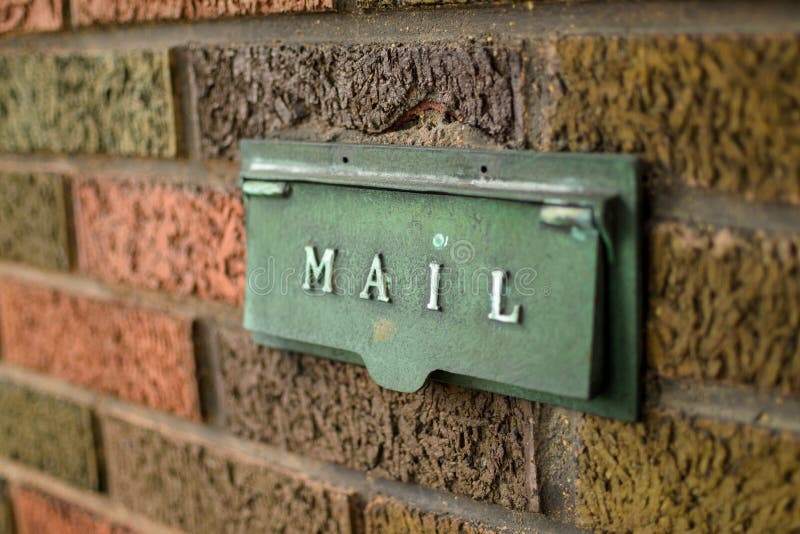 Mail Slot stock image. Image of style, bokeh, brick, older - 53515887