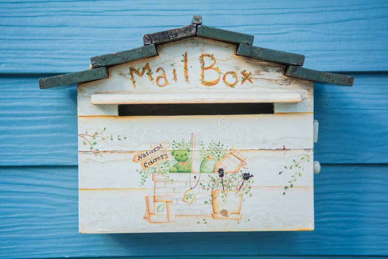 Mail stock image. Image of send, wall, mail, blue, post - 42390469