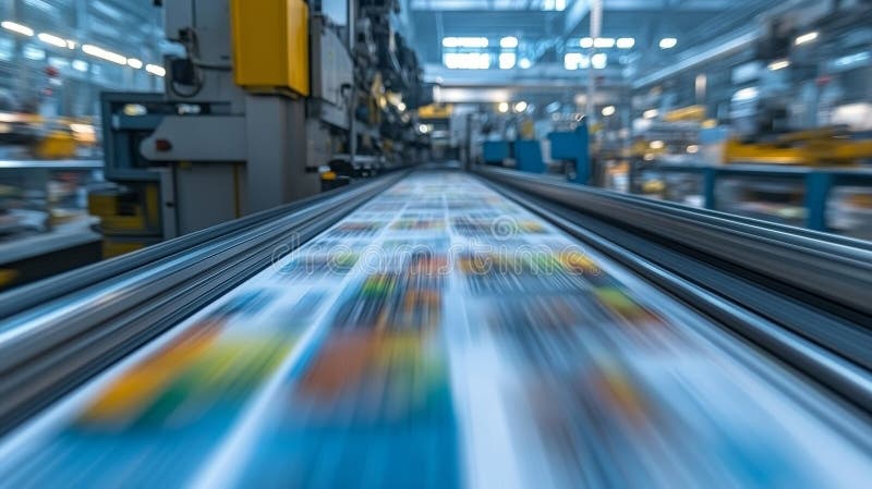 A Mail Sorting Machine is Shown in Operation Against a White Backdrop ...