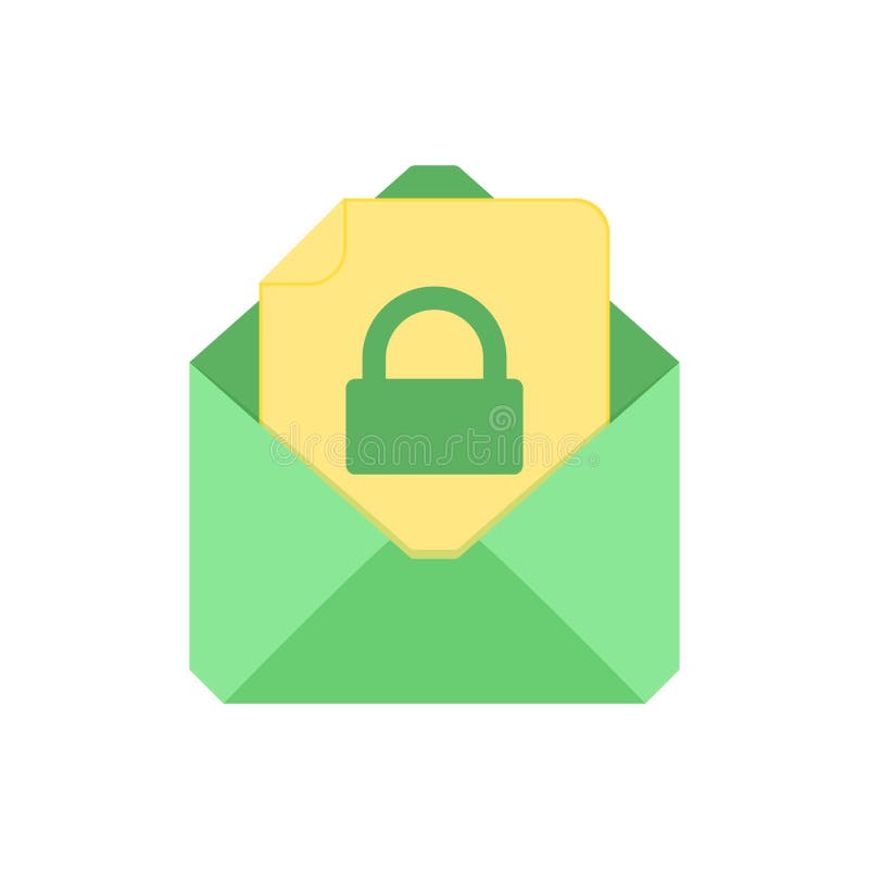 Mail Symbol. Envelope Icon. Lock Envelope Stock Vector - Illustration ...
