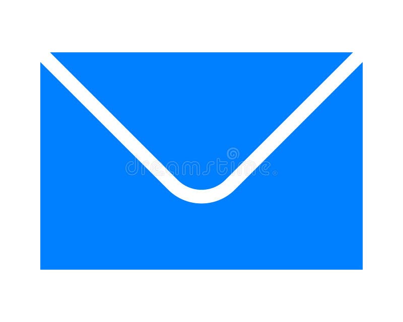 Email Symbol Blue