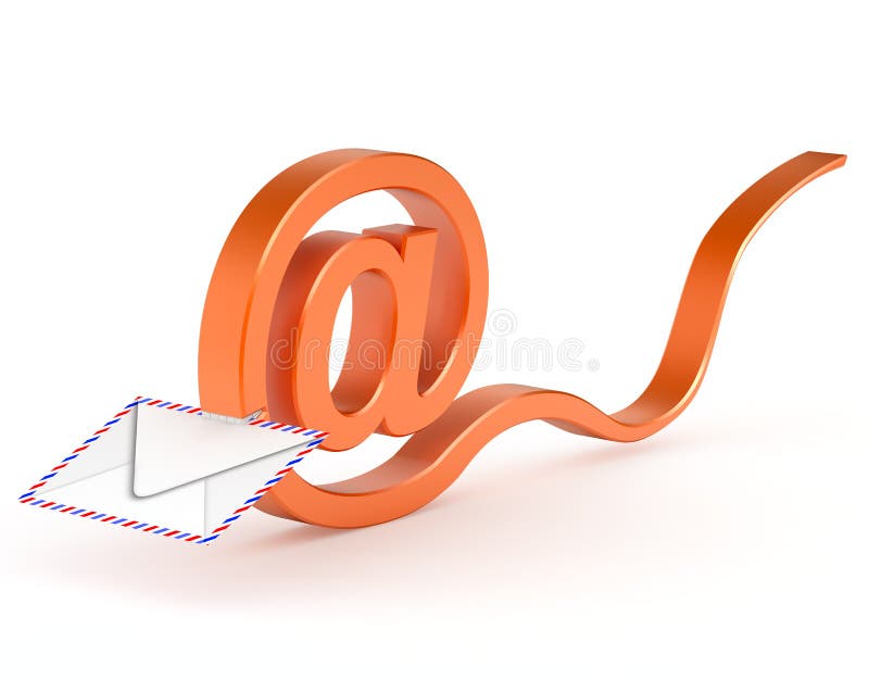 Mail symbol stock illustration. Illustration of address - 9301400