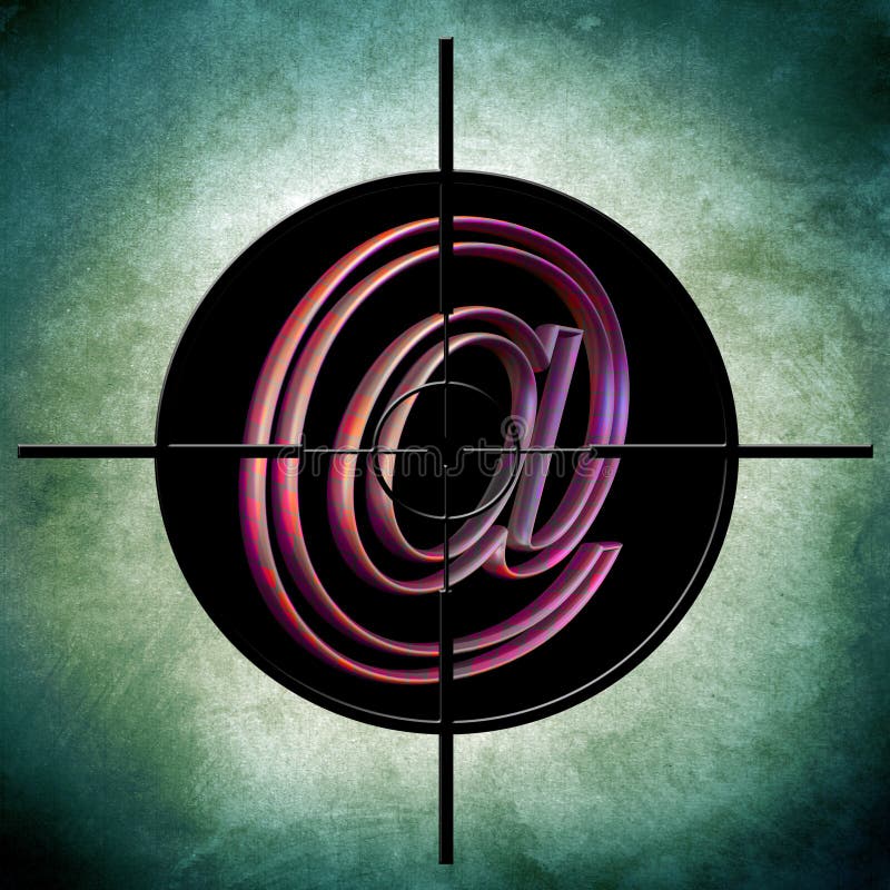 Mail target stock illustration. Illustration of letter - 174358097