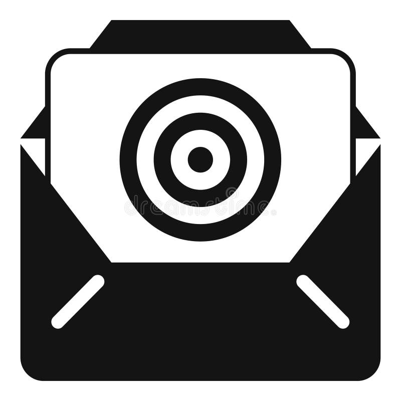 Mail Target Icon Simple Vector. Hunter Group Stock Vector ...