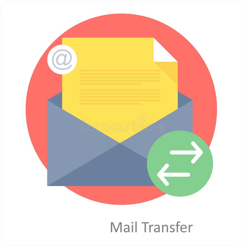 Mail Transfer stock vector. Illustration of vector, concept - 264944319