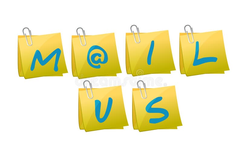 Mail Us Post Message Illustration Design Stock Illustration ...