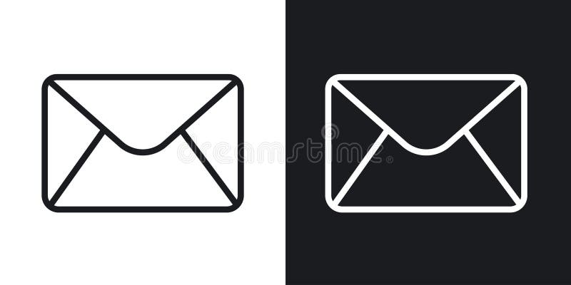 Mail vecor icon set stock vector. Illustration of newsletter - 340495684