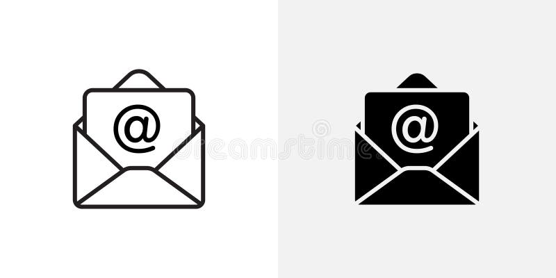 Mail vecor icon set stock vector. Illustration of white - 340376523
