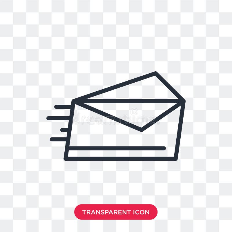 Mail Vector Icon Isolated on Transparent Background, Mail Logo Design ...