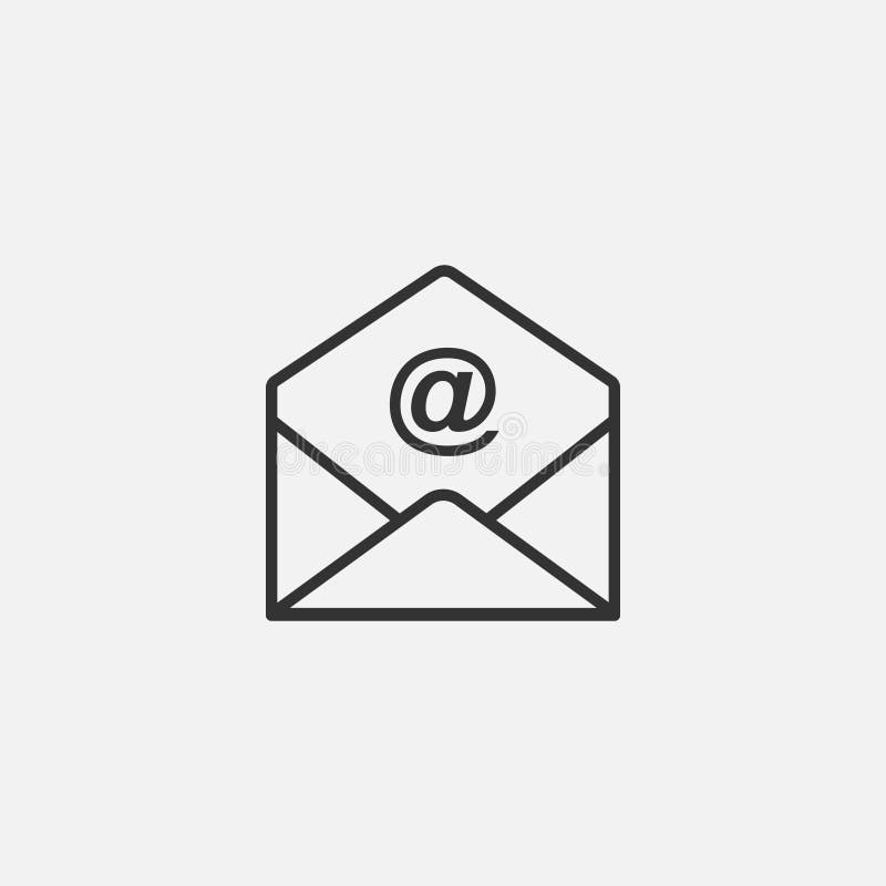 Mail Vector Icon. Message, Sms, Email Flat Style Outline Symbol Stock ...