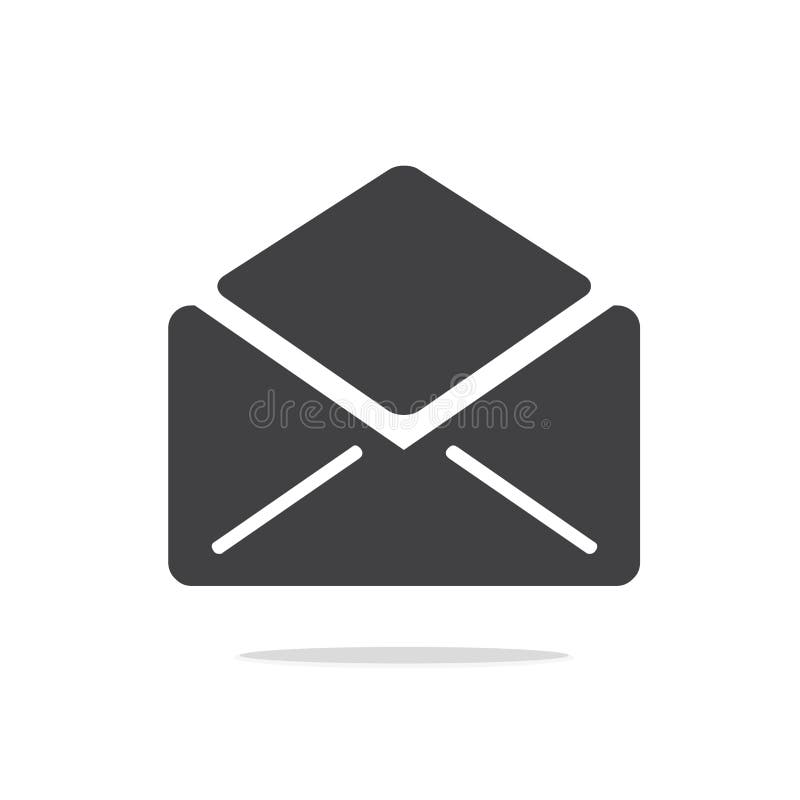 Mail vector icon stock vector. Illustration of correspondence - 94558268