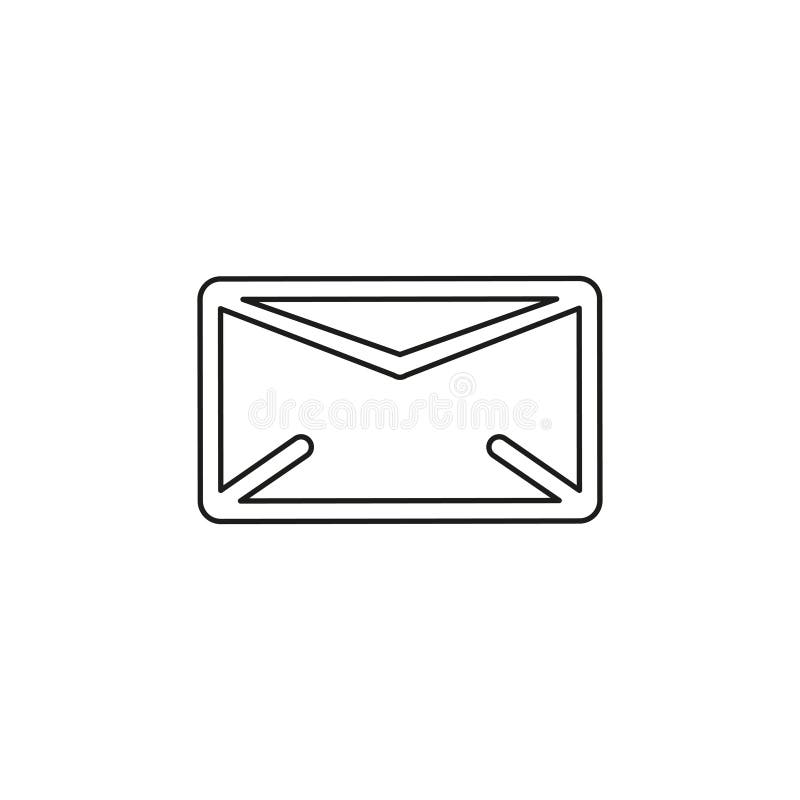 Mail vector icon stock vector. Illustration of digital - 155409941