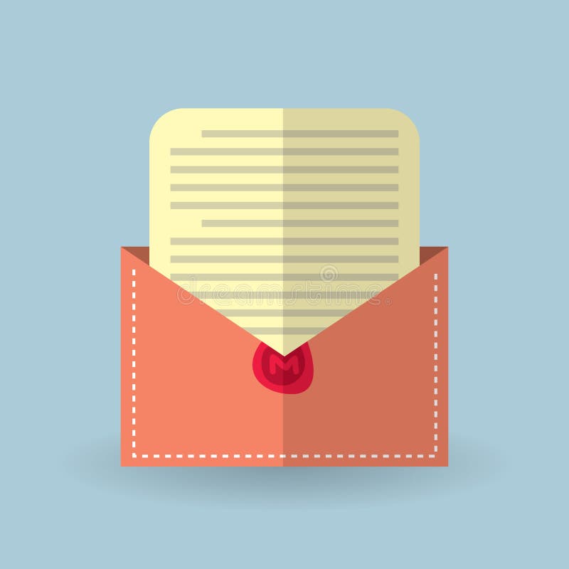 Mail. Vector Illustration Decorative Design Stock Vector - Illustration ...