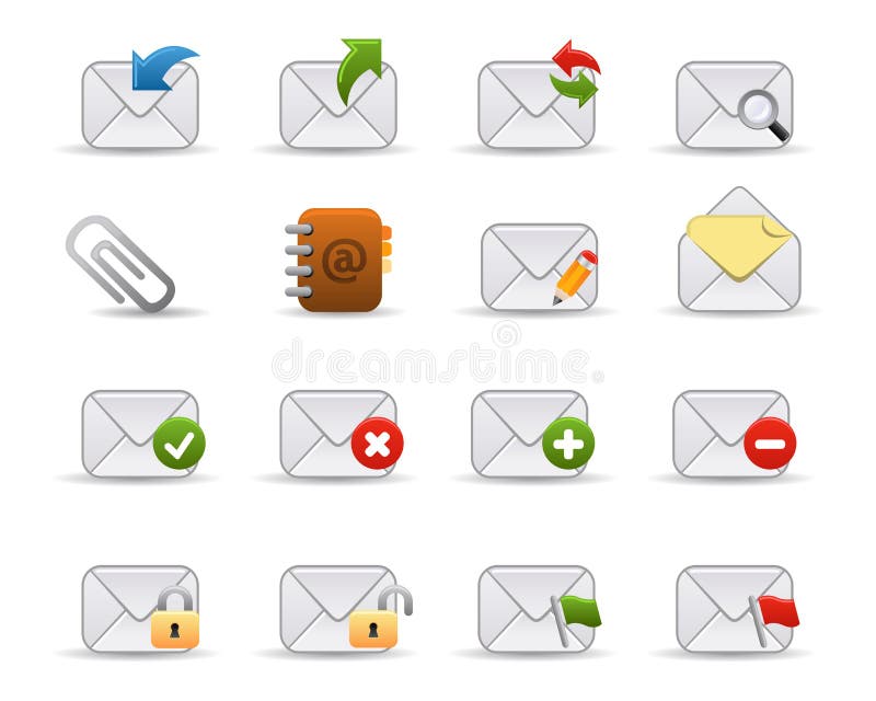 Mail Web Icon | Smooth Series Stock Vector - Illustration of paper ...