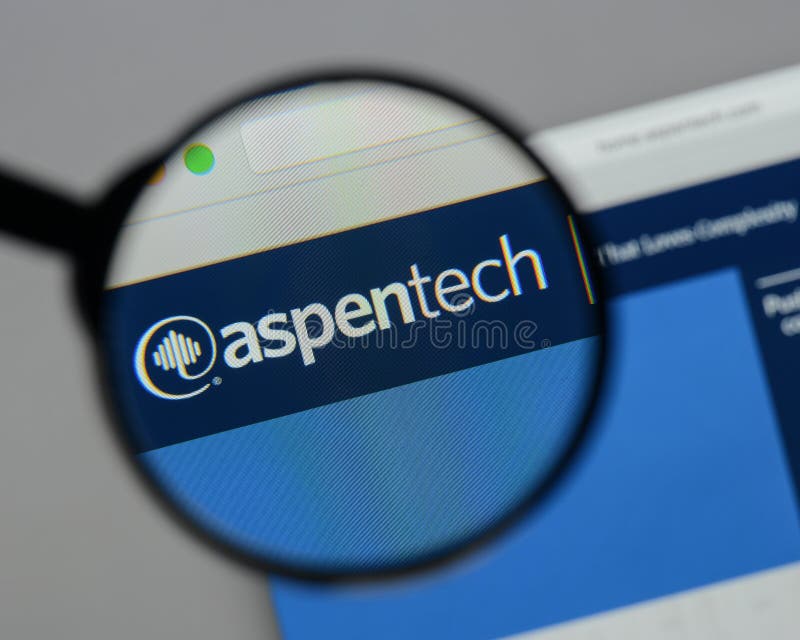 Mailand, Italien - 10. August 2017: Aspen Technology-Logo Im Netz ...
