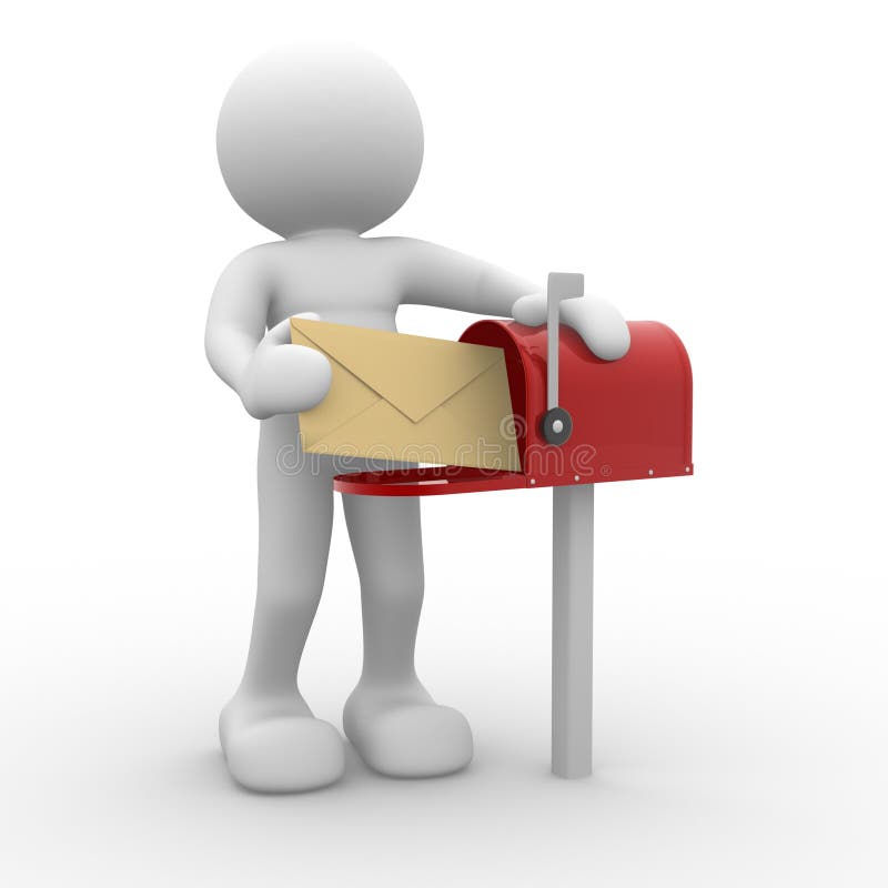 Mailman stock illustration. Illustration of packaging - 7969431